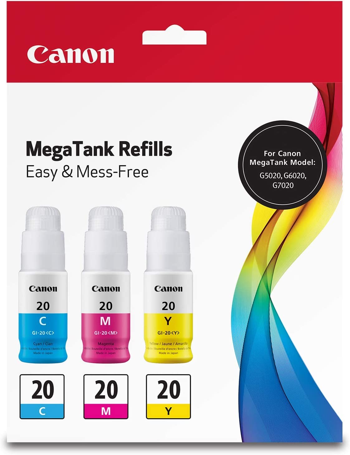 Canon GI-20 CMY Ink Bottle Value Pack Best Deals and Price History at ...