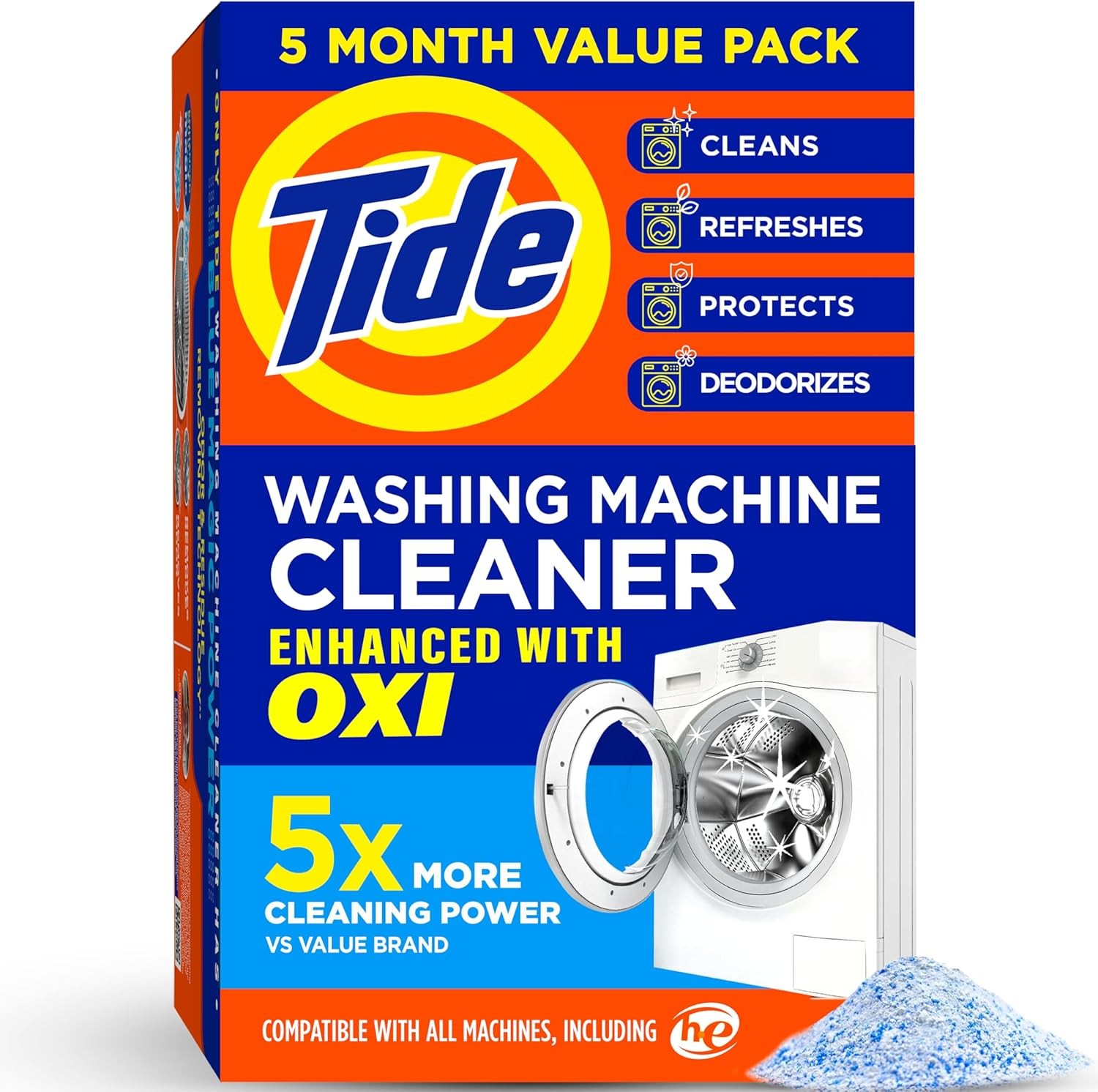 Washing Machine Cleaner by Tide, Washer Machine Cleaner with Oxi for ...