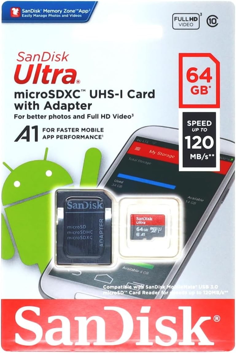 SanDisk Ultra 64 GB Class 10/UHS-I microSDXC Best Deals and Price ...