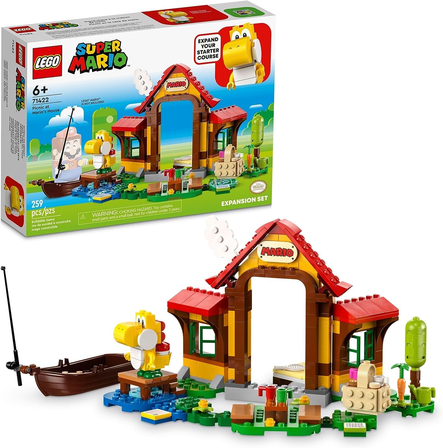 LEGO Super Mario Picnic at Mario’s House Expansion Set 71422 ...