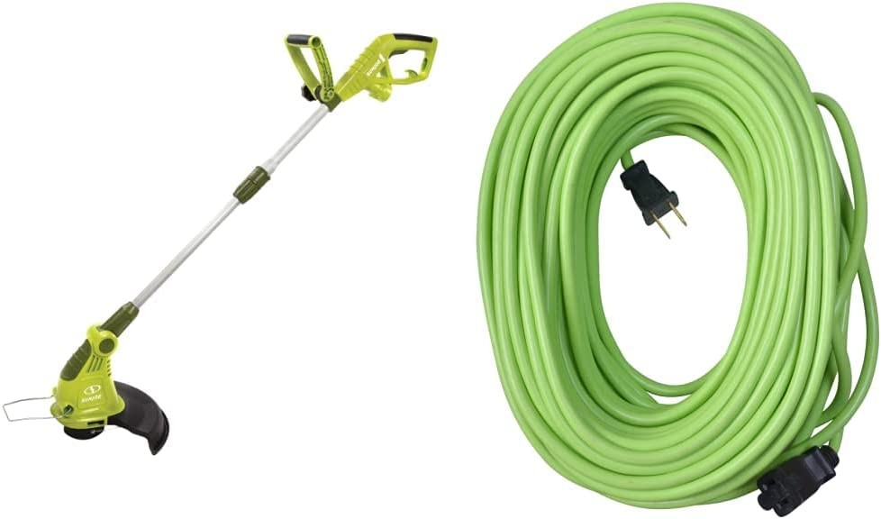 Sun Joe TRJ13STE Electric Grass Trimmer + Edger, 13-inch, 4-Amp & Yard ...