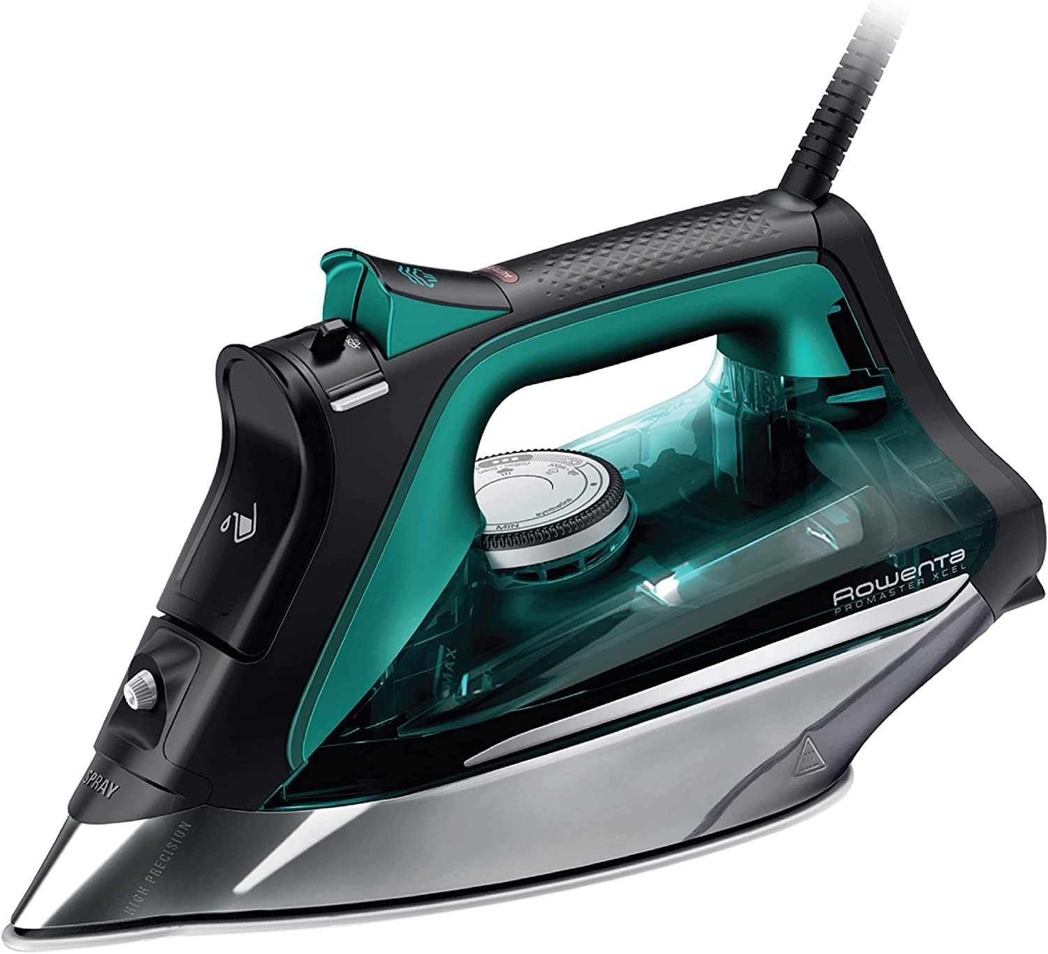 Rowenta Pro Master Stainless Steel Soleplate Steam Iron for Clothes ...