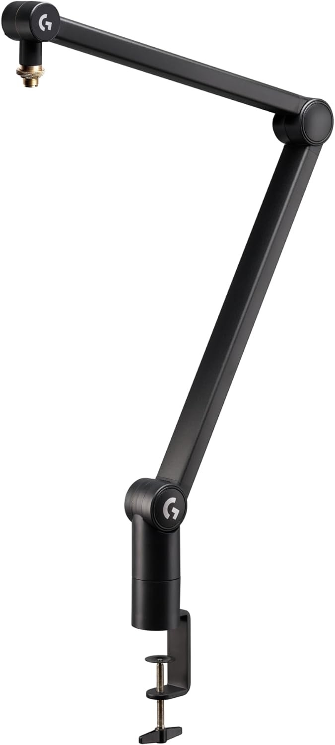 Logitech G Compass Premium Broadcast Boom Arm for Microphone, Internal ...