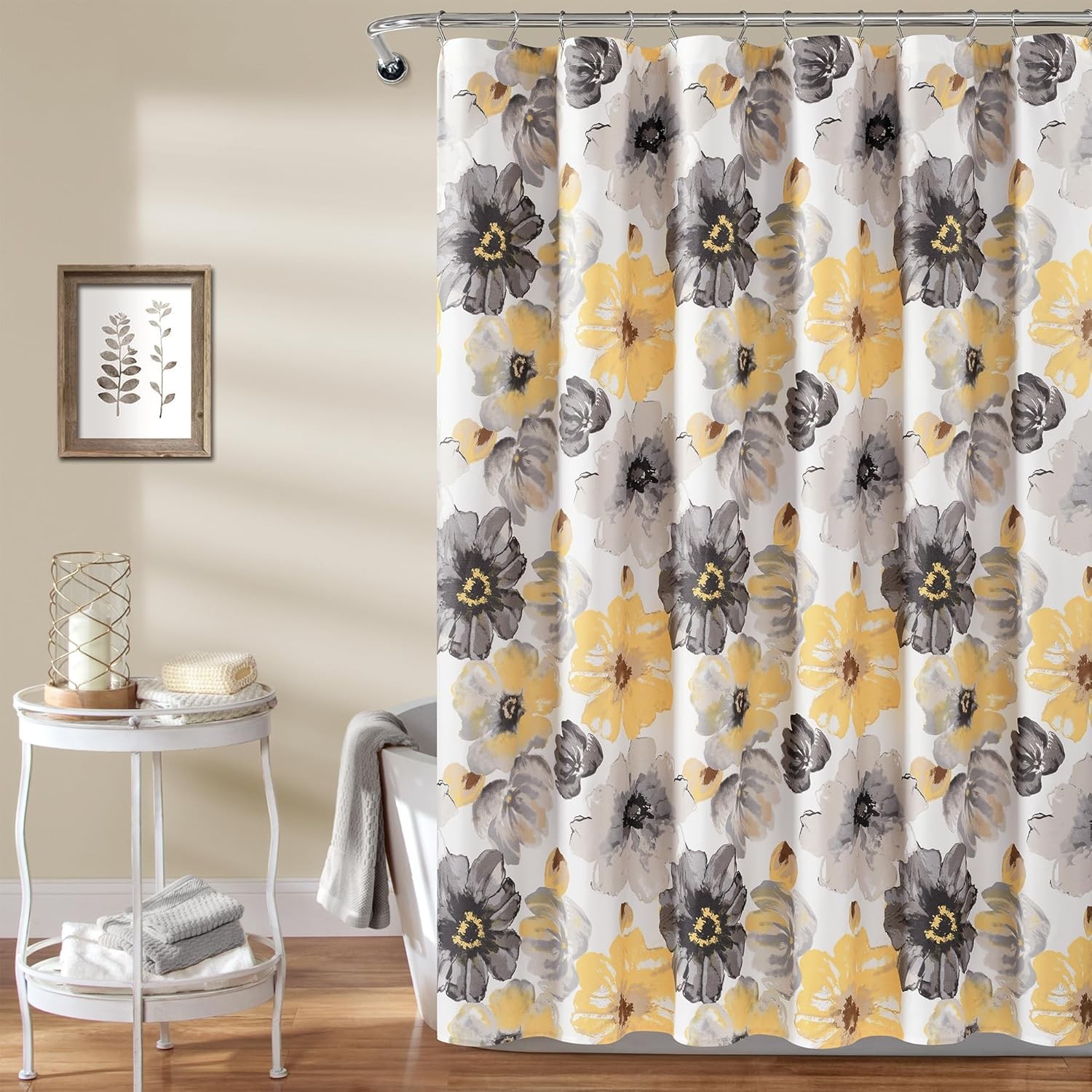 Lush Decor - Shower Curtain, Blooming Flowers Design, Country Cottage & Farmhouse Bathroom Decor ...