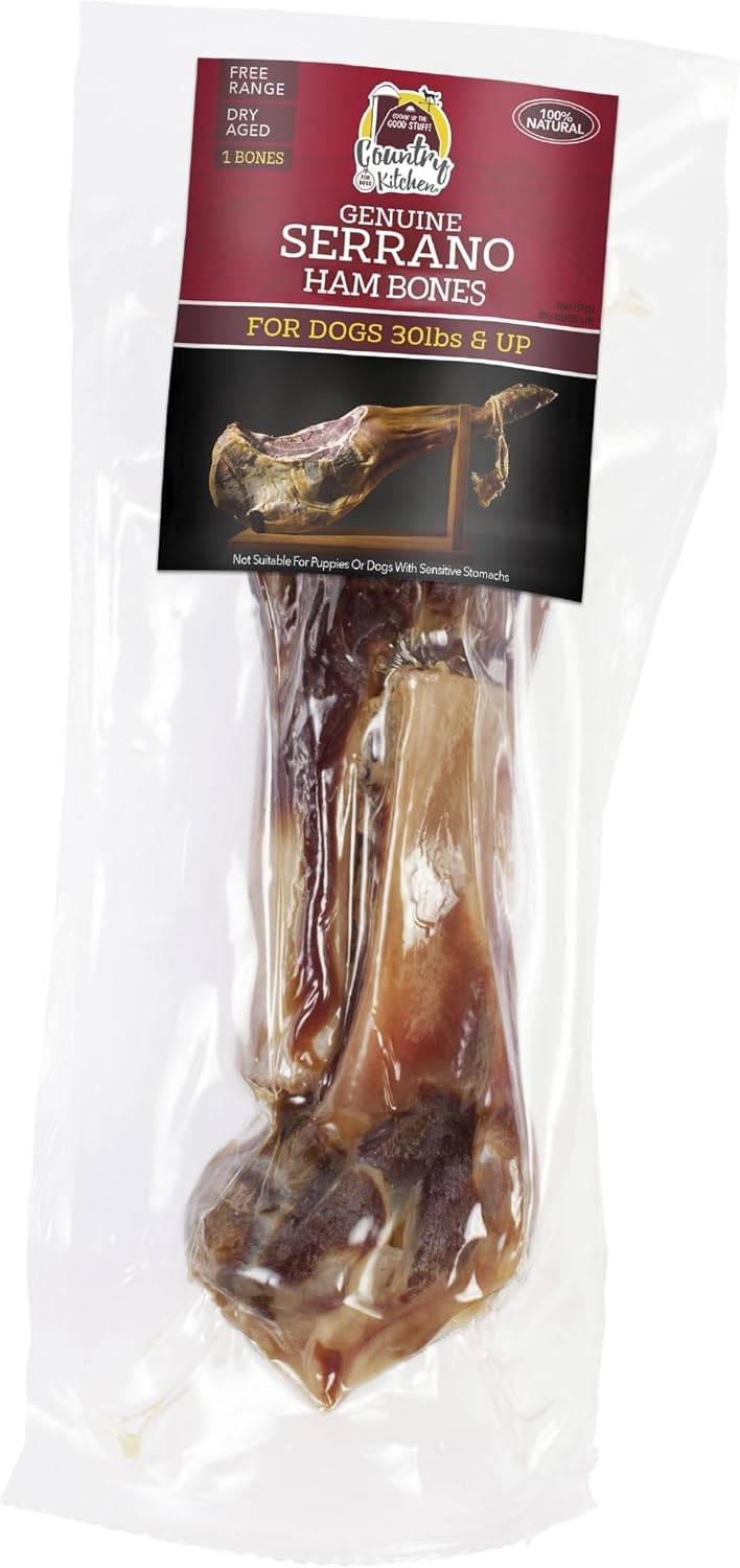 Country Kitchen Genuine Serrano Ham Bone, 100% Natural, Dry Aged, for ...