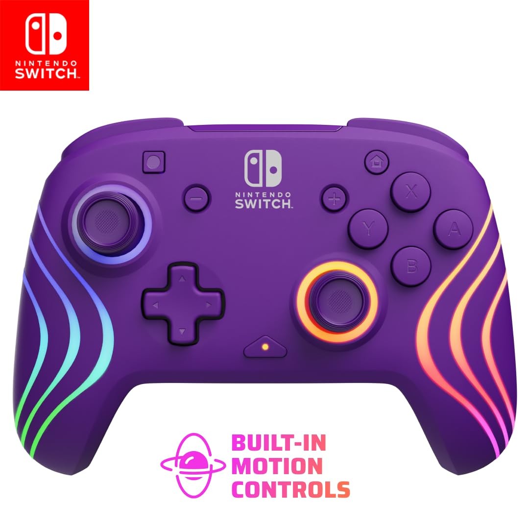 PDP Gaming Afterglow Wave Wireless Nintendo Switch Pro Controller ...