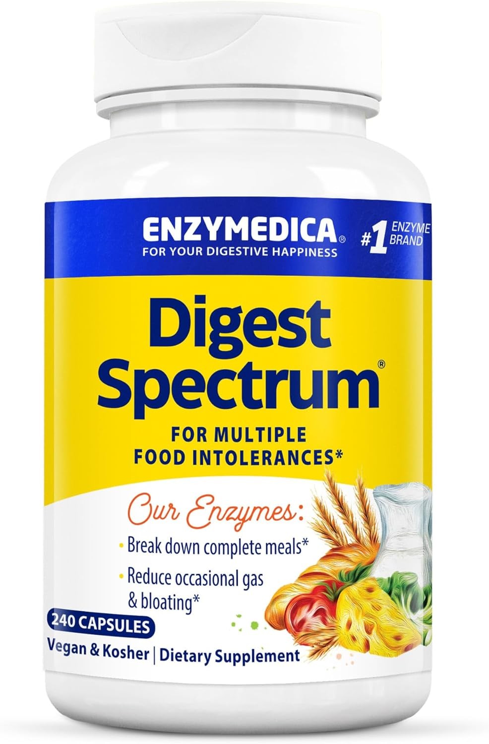 Enzymedica Digest Spectrum, Digestive Enzymes for Multiple Food ...