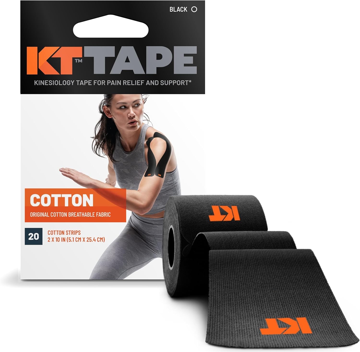 KT Tape, Original Cotton, Elastic Kinesiology Tape, Everyday Muscle and ...
