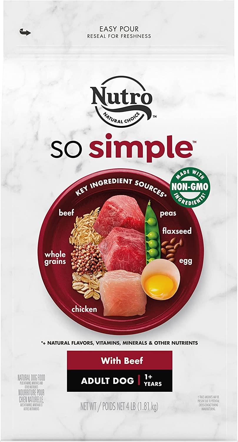 Nutro Dry Dog Food NUTRO SO Simple with Beef Adult Dog Food, 4 lb. Best ...