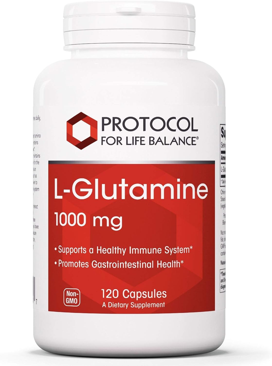 Protocol L-Glutamine 1,000mg - Supports Gut Health & Immunity* - Amino Acid Supplement ...