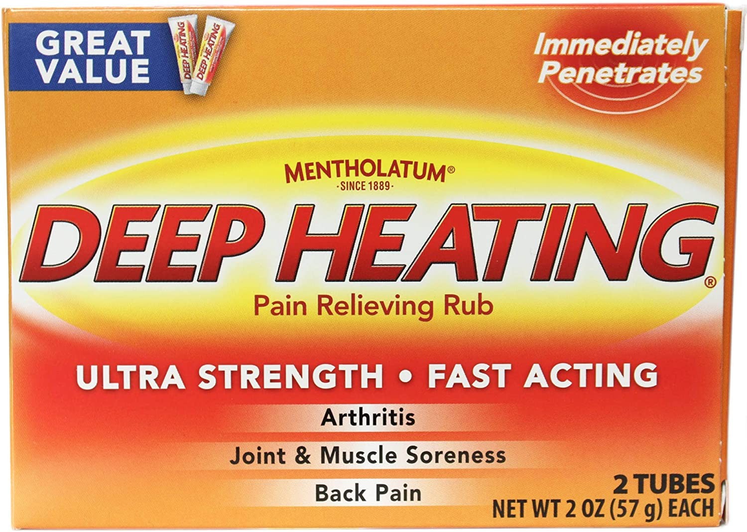 Mejores ofertas e historial de precios de Mentholatum Deep Heating Rub ...