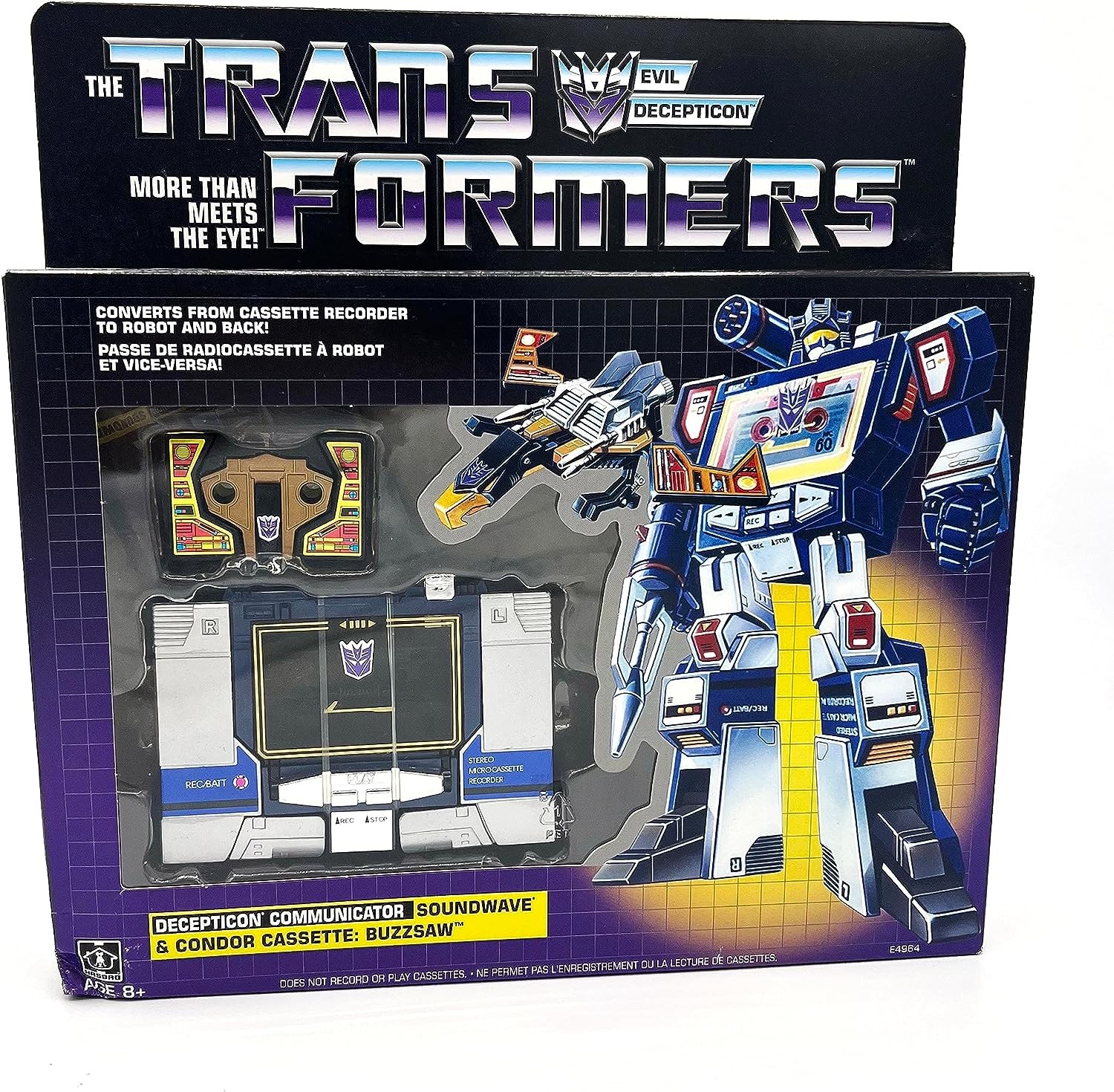 Transformers Vintage G1 Exclusive Decepticon Soundwave with Buzzsaw ...