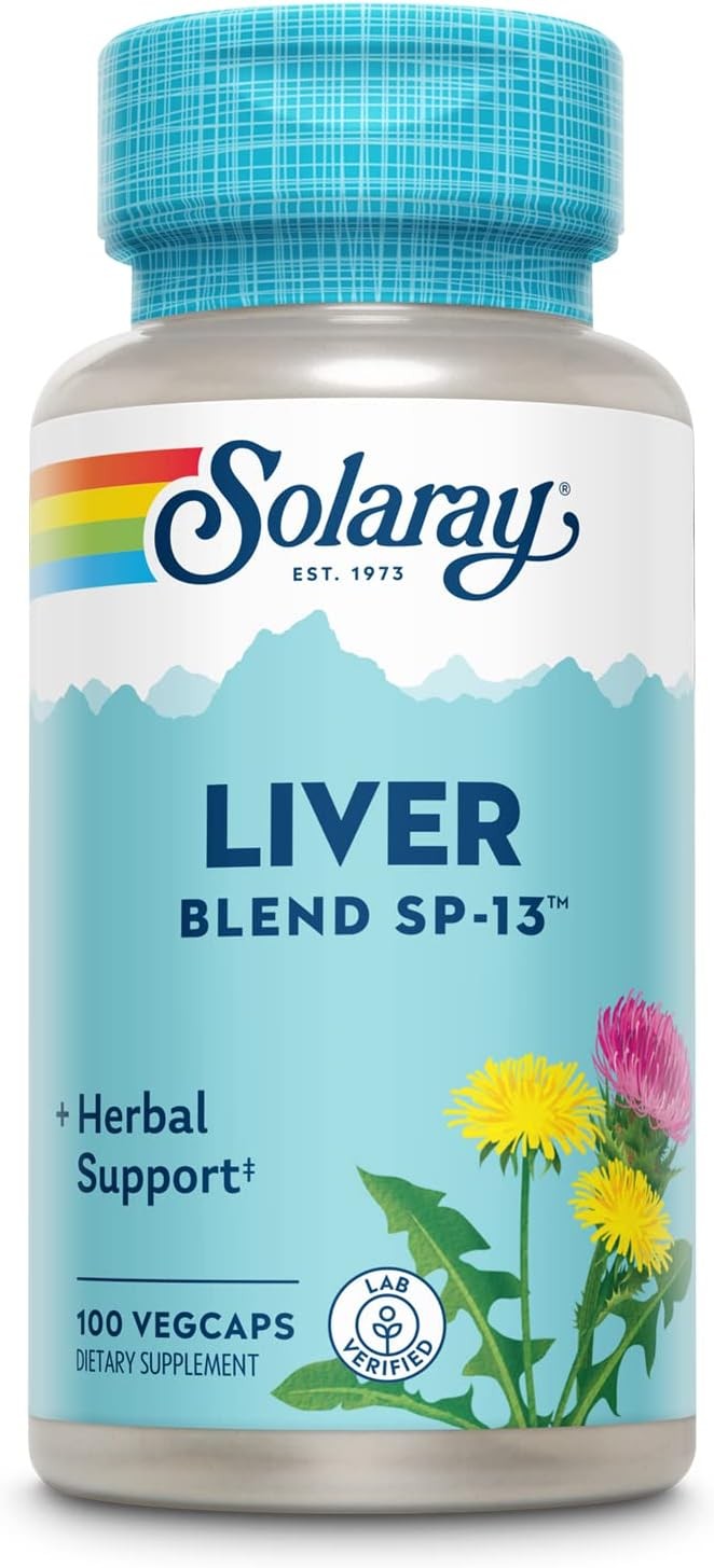 SOLARAY Liver Blend SP-13, Traditional Liver Support with Milk Thistle ...
