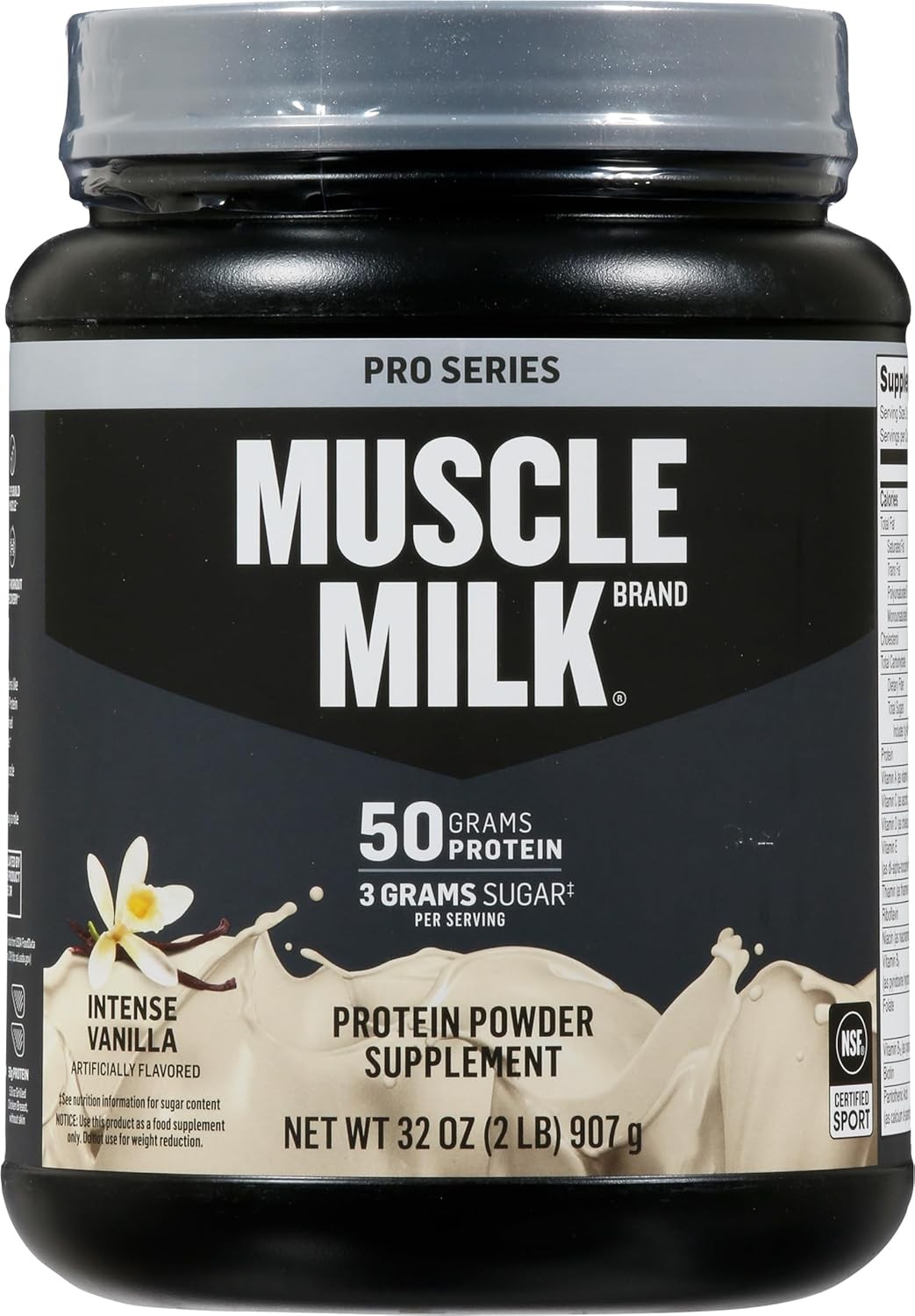 Muscle Milk Powder Pro Series, 50 Grams Protein, Intense Vanilla, 2 ...