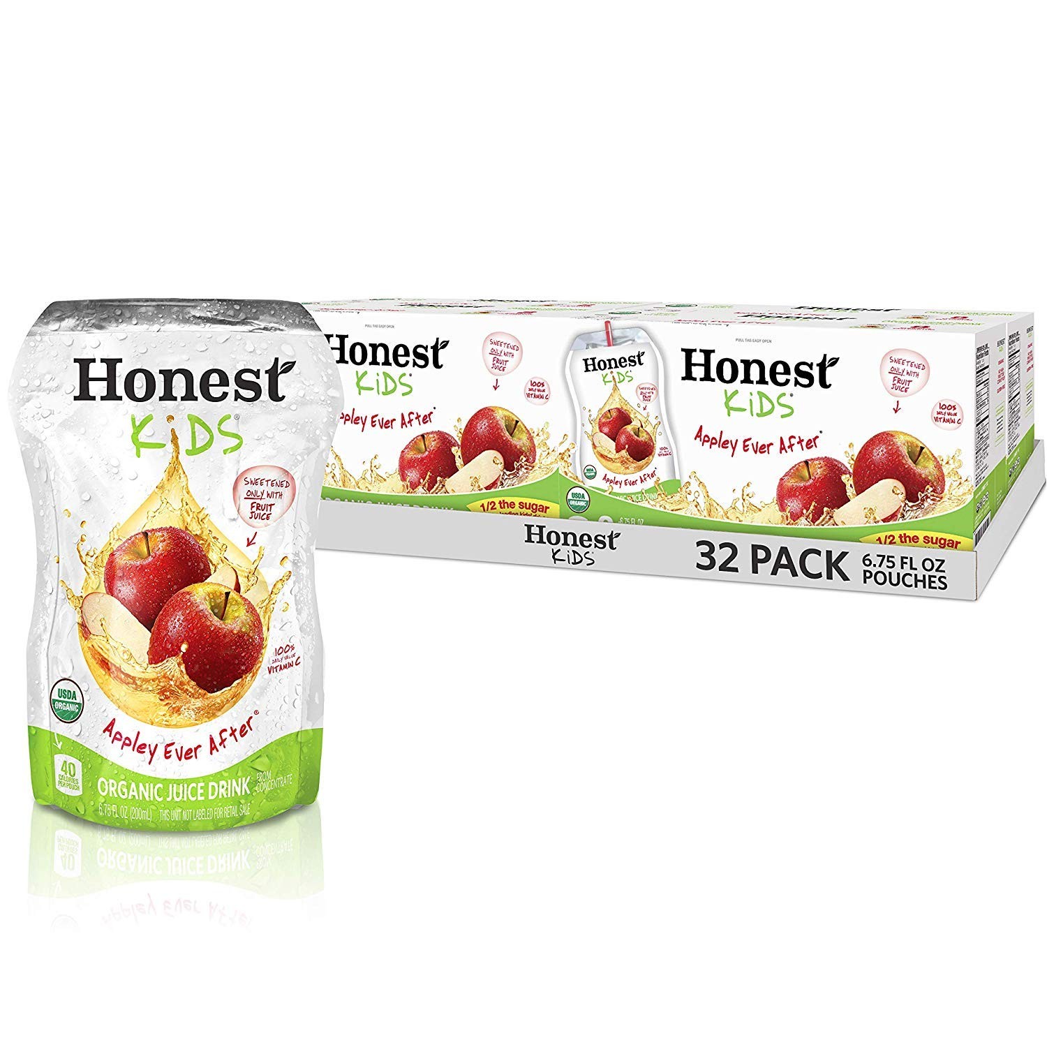 Honest Kids Appley Ever After, Apple Organic Fruit Juice Drink, 6.75 Fl ...