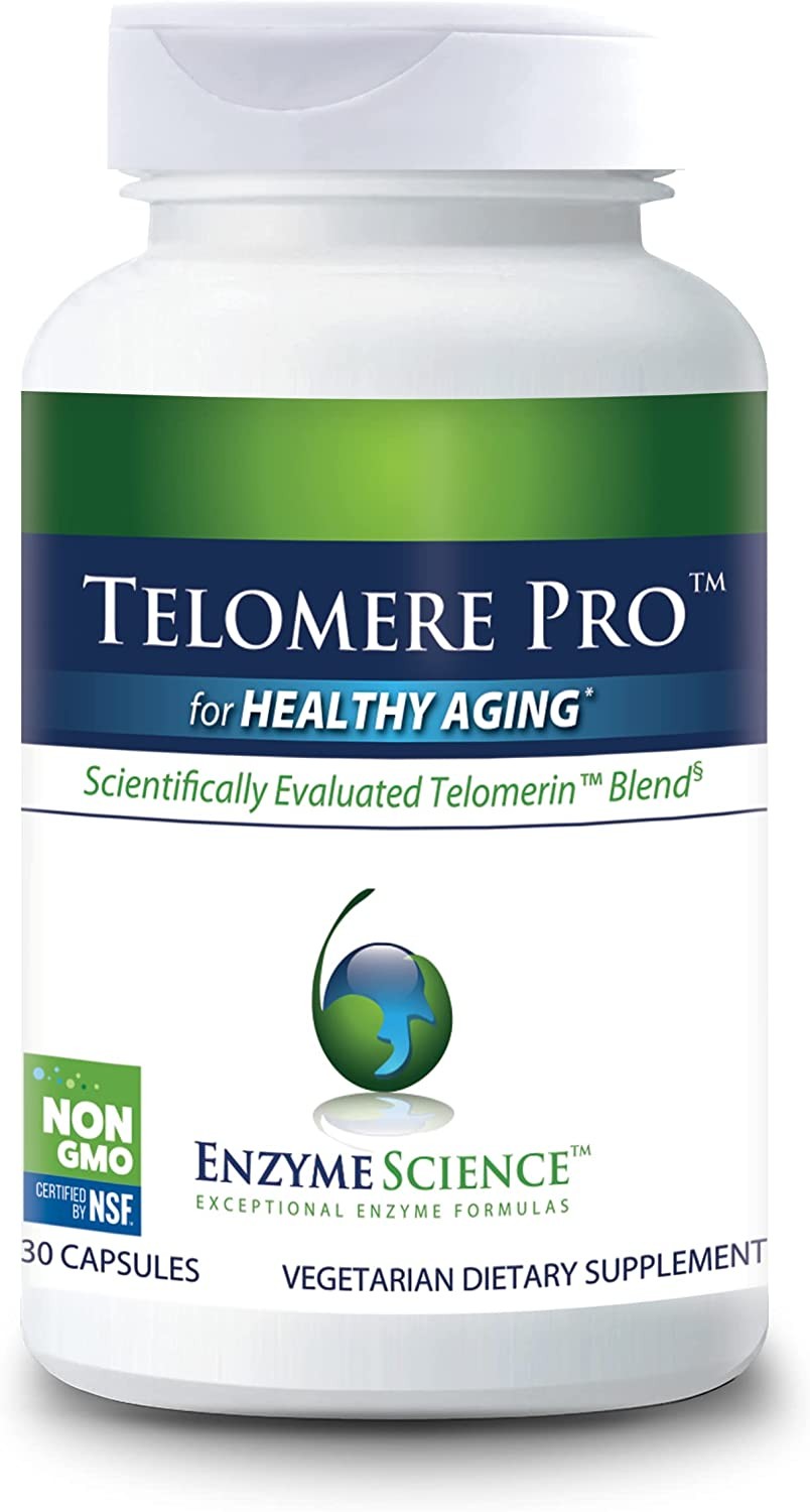 Enzyme Science™ Telomere Pro™, 30 Capsules – Supports Cellular Health, Energy Production, and ...