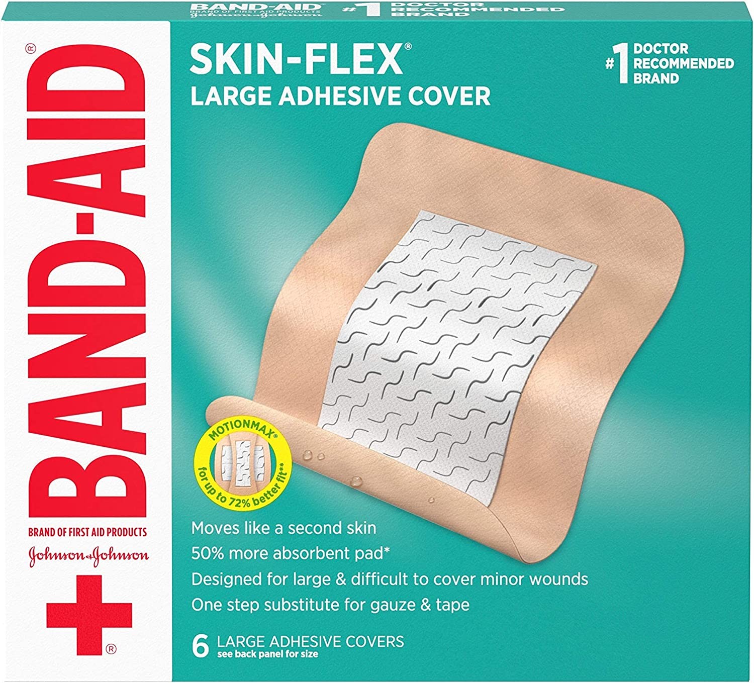 Band-Aid Brand Skin-Flex Adhesive Bandages, Large, 6 Count Best Deals ...