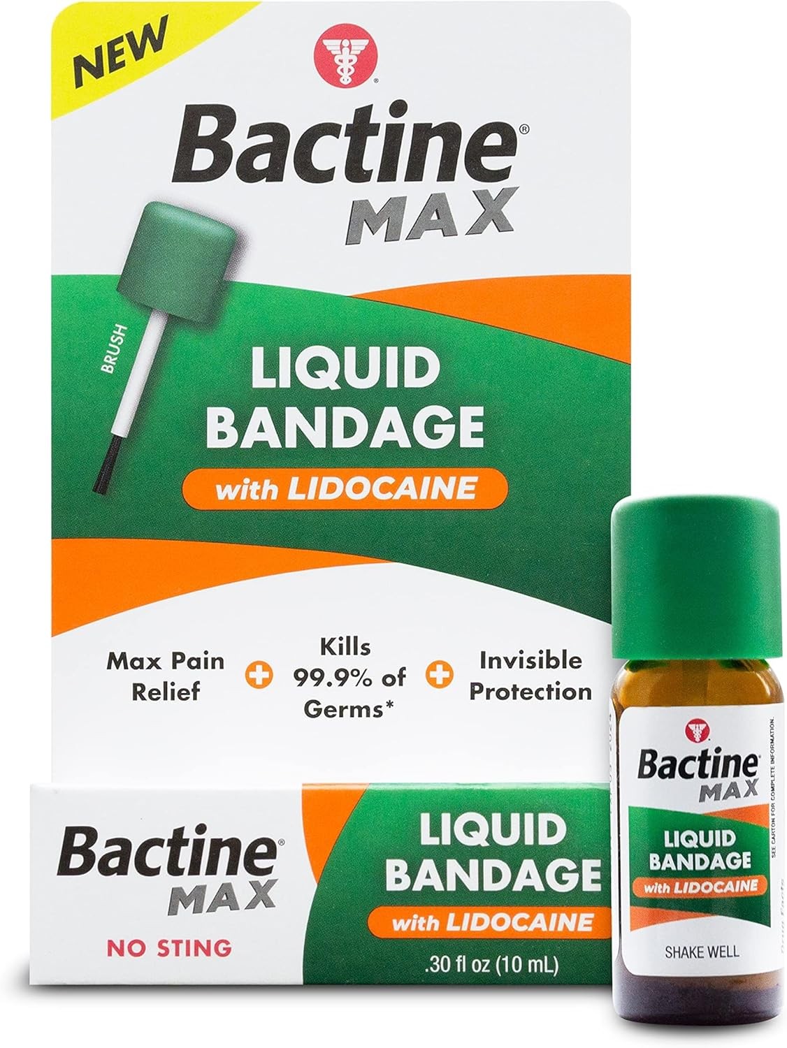 Bactine MAX Liquid Bandage with Lidocaine - Wound Cleaning Liquid ...