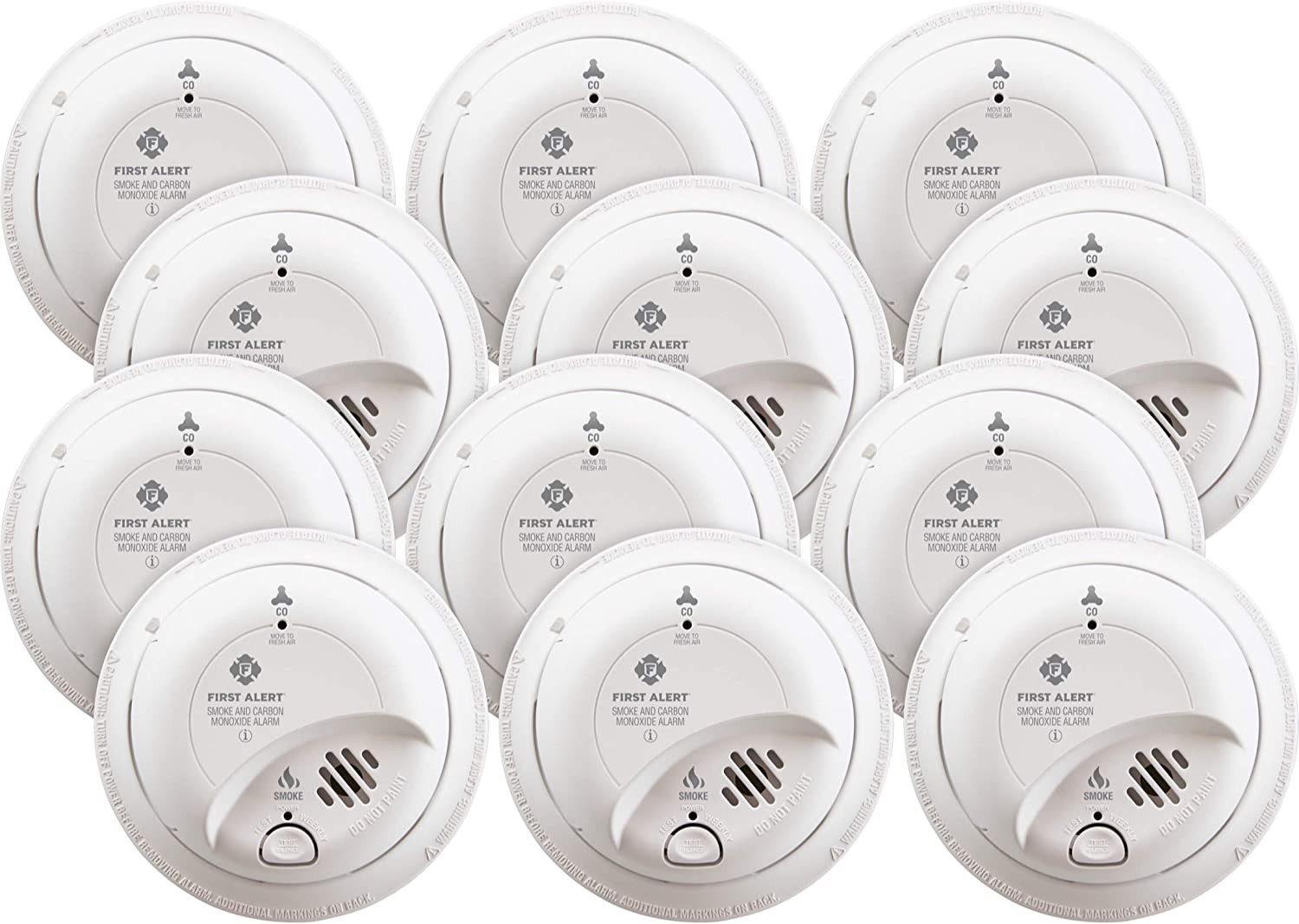 First Alert BRK SC9120B-12 Hardwired Smoke and Carbon Monoxide (CO ...