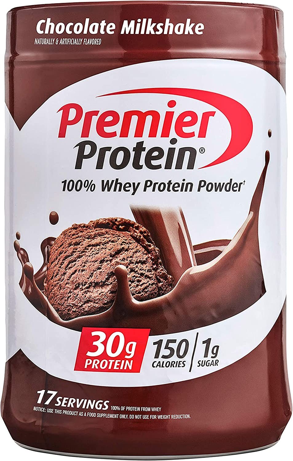 Premier Protein Powder, Chocolate Milkshake, 30g Protein, 1g Sugar, 100 ...