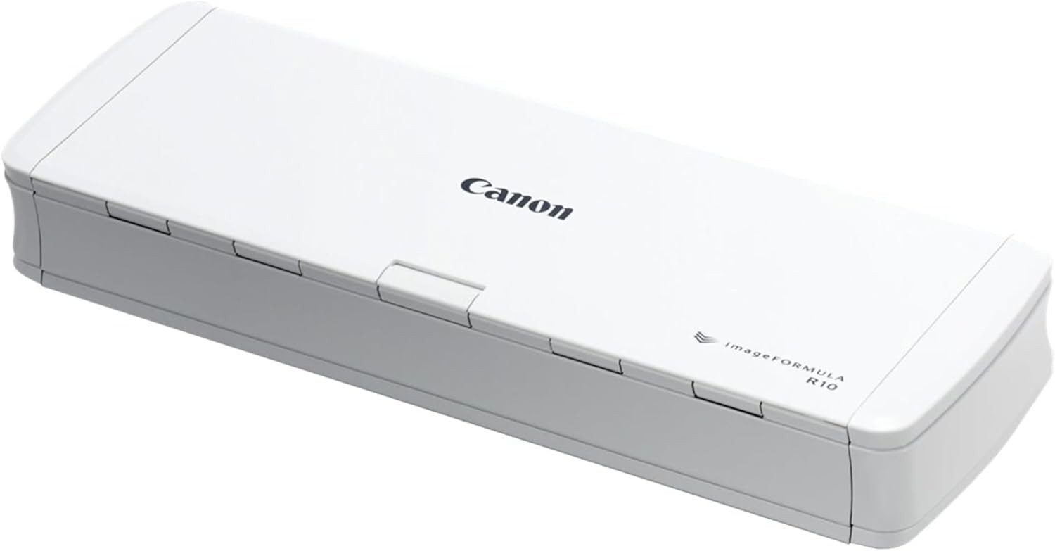 Canon imageFORMULA R10 Portable Document Scanner, 2-Sided Scanning with ...