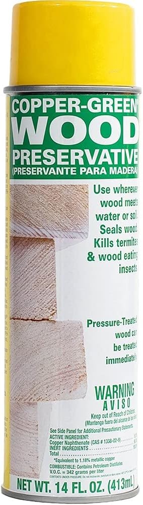 Green's Copper Green Wood Preservative Spray 30008, 14-Ounce Aerosol ...