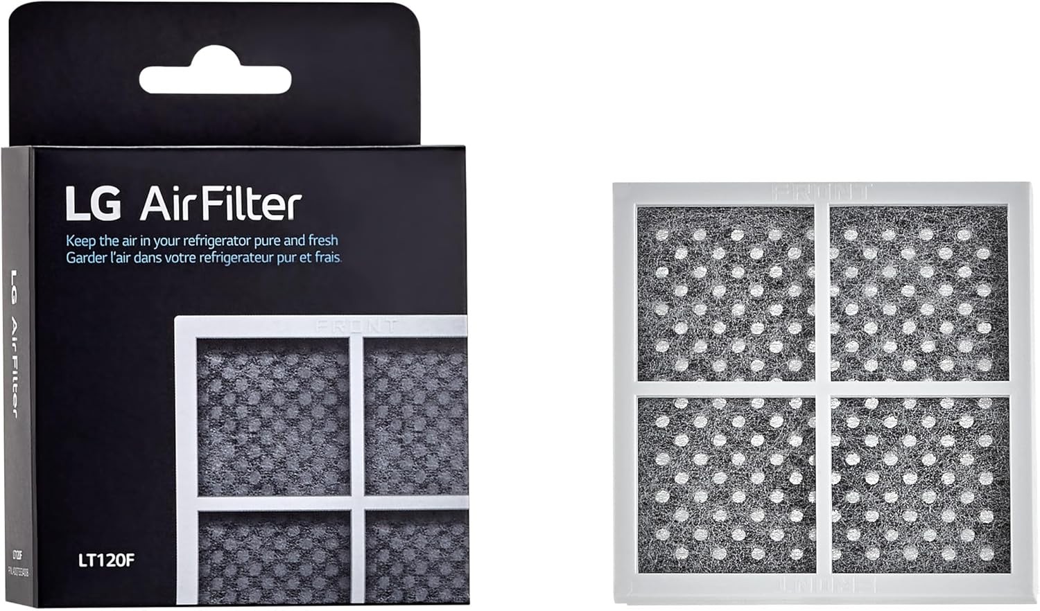 LG 6 Month (LT120F) Replacement Refrigerator Air Filter, 1 Count (Pack ...