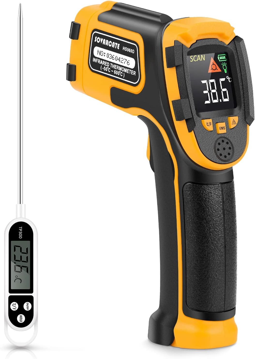 Infrared Thermometer Non-Contact Digital Laser Temperature Gun -58 ...