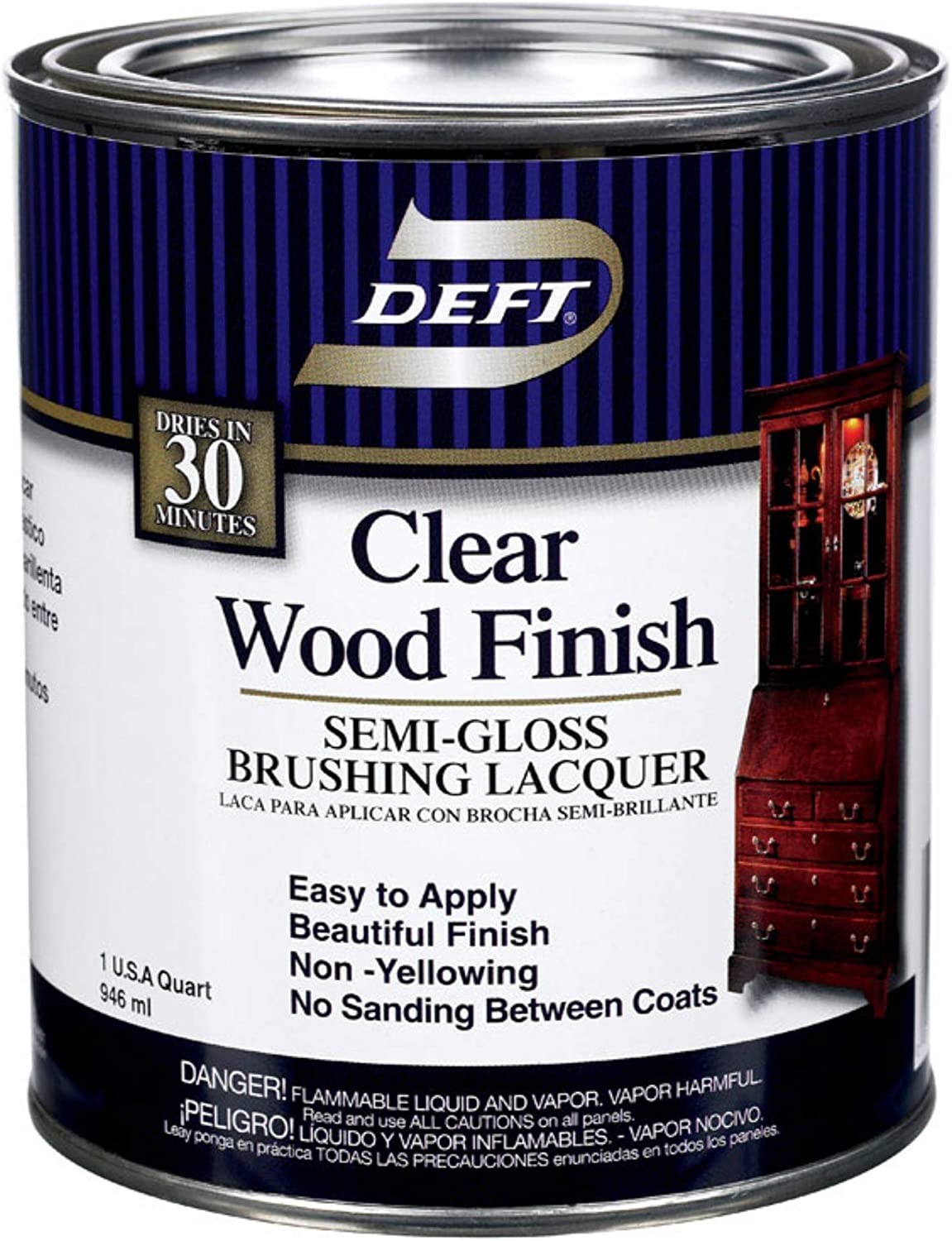 outtkitywi Wood Finish, Clear Semi-Gloss, 1-Qt. Deals and Price History ...