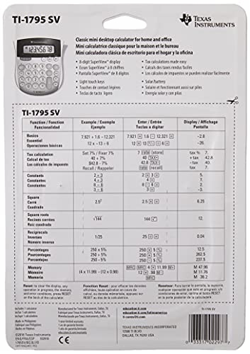 Texas Instruments TI-1795 SV Standard Function Calculator Best Deals ...