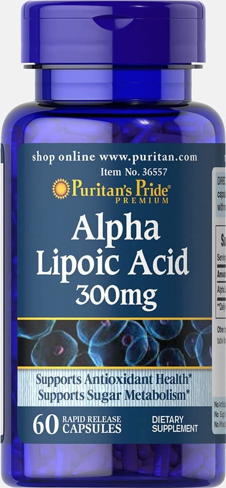 Puritan's Pride Alpha Lipoic Acid 300 Mg Capsules, 60 Count Best Deals ...