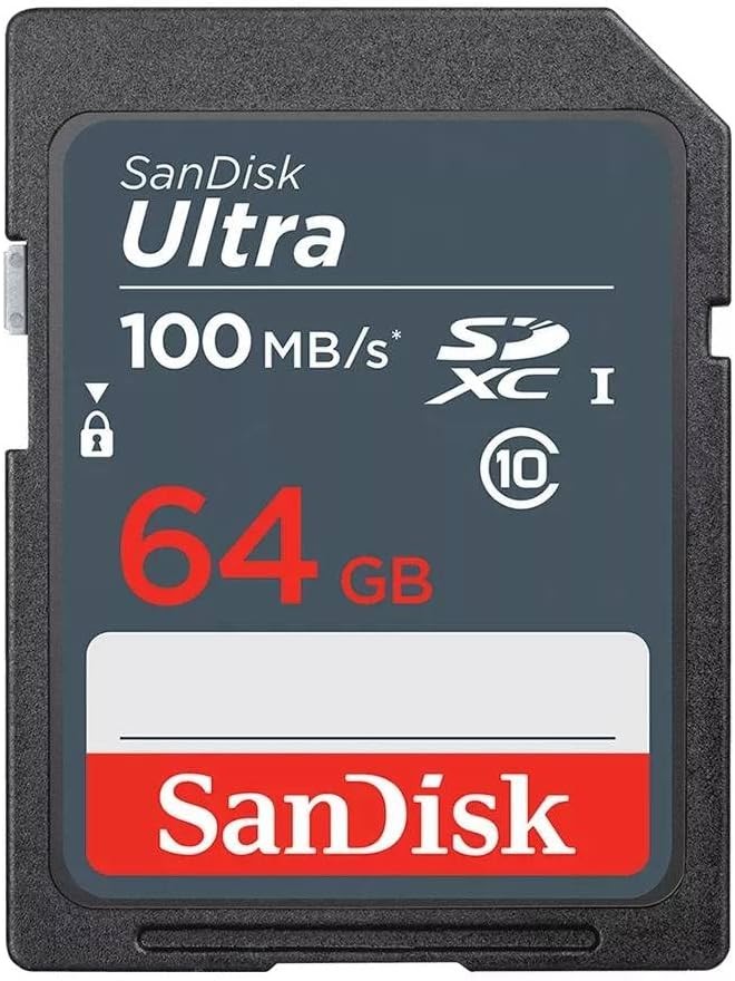 SanDisk 64GB Ultra SDXC UHS-I Memory Card - 100MB/s, C10, U1, Full HD ...