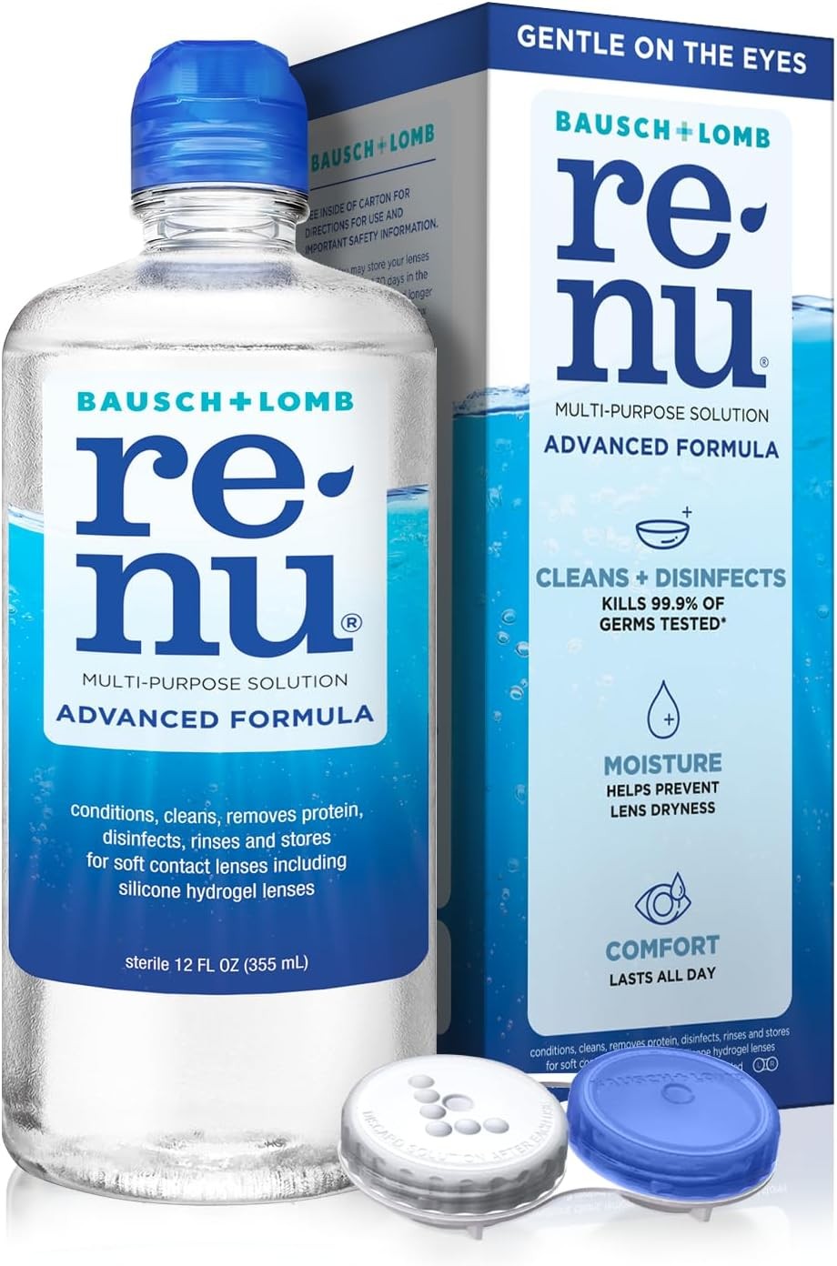 Renu Contact Lens Solution, Advanced Formula Multipurpose Lens Cleaner ...