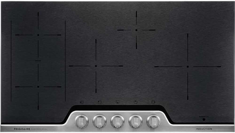 Frigidaire Professional 36 Inch Electric 5-Burner Induction Stainless ...
