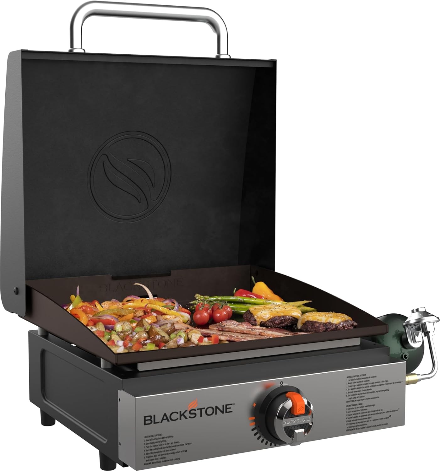 Blackstone 1814 Stainless Steel Propane Gas Portable, Flat Top Griddle ...