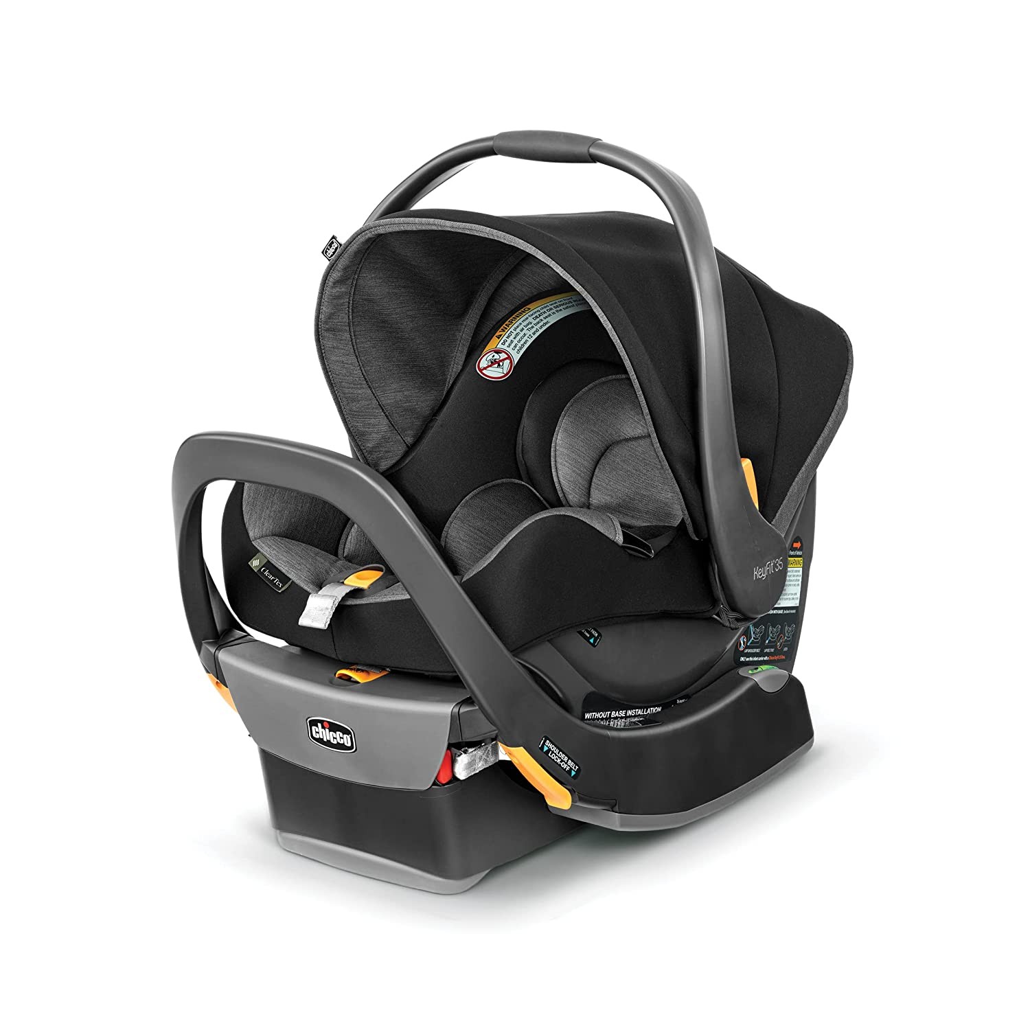 Chicco KeyFit 35 ClearTex Infant Car Seat and Base, Rear-Facing Seat ...