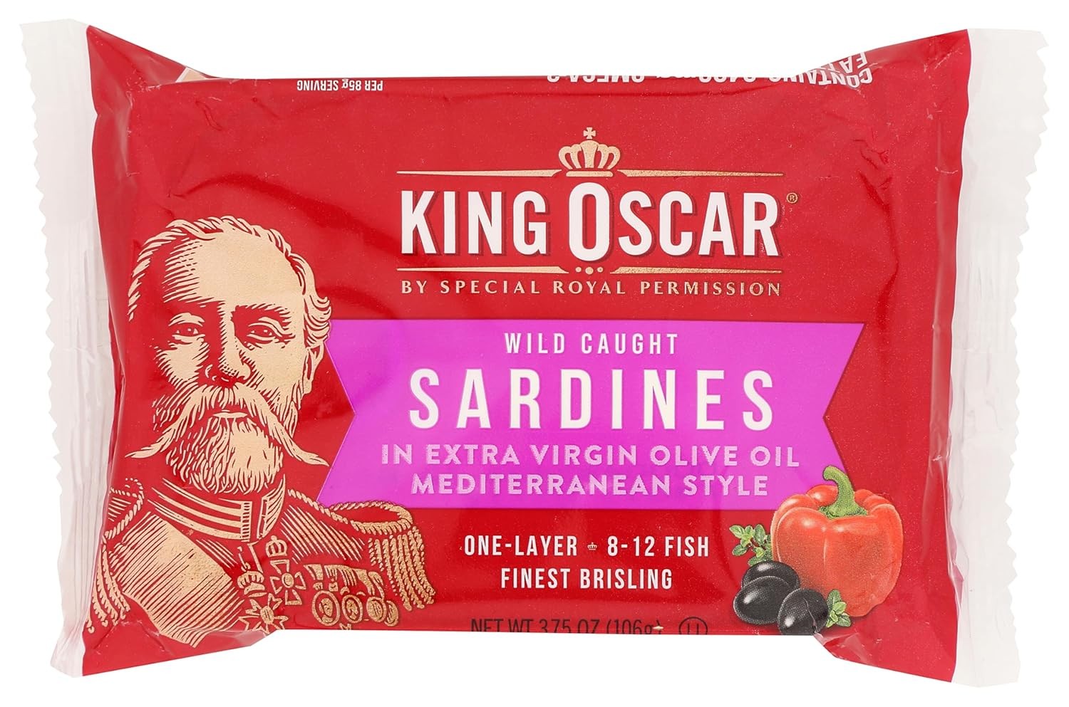 King Oscar Mediterranean One-Layer Sardines 3.75oz Deals and Price ...