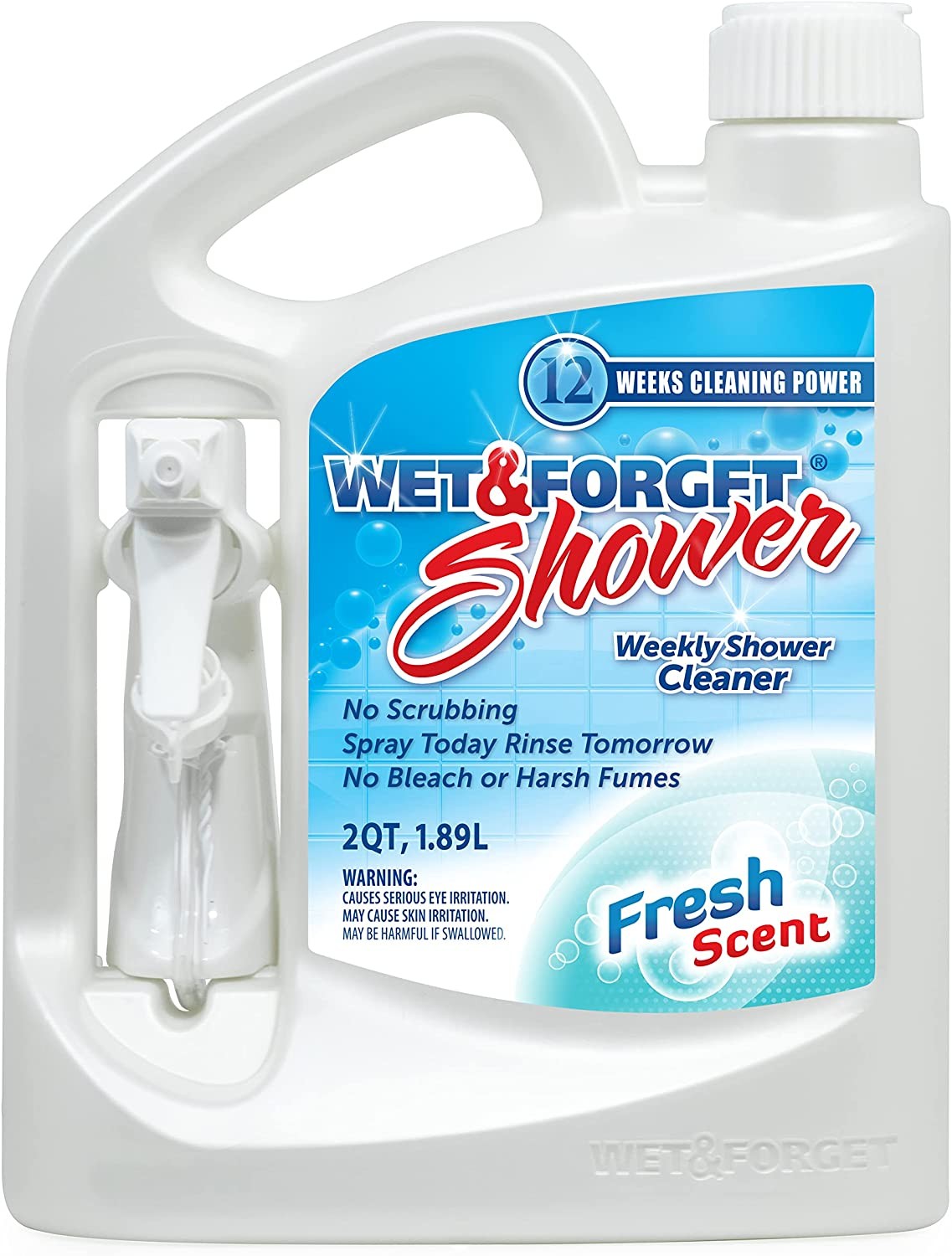 Wet & Forget Shower Cleaner Spray Multi-Surface Weekly Application ...