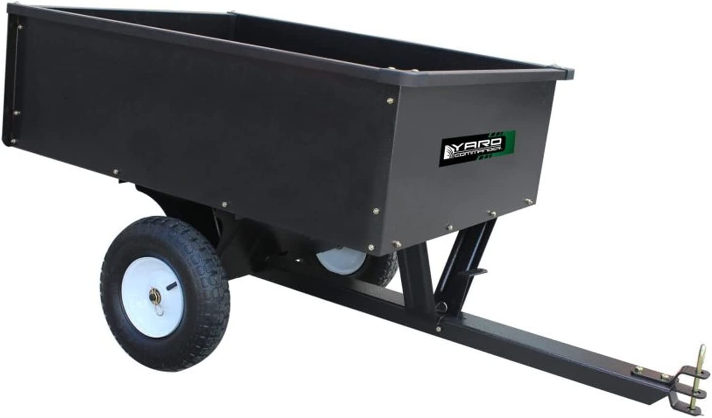 Yard Commander - 400LB Heavy Duty Tow Behind ATV Trailer Steel Dump ...