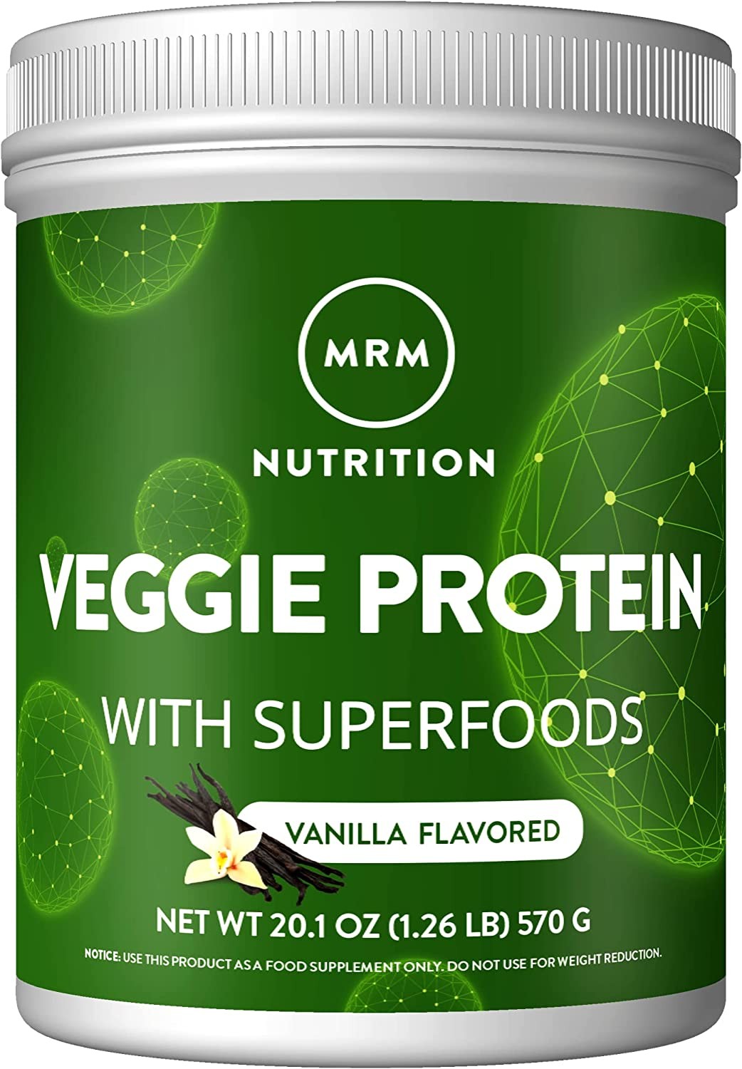 MRM Nutrition Veggie Protein with Superfoods | Vanilla Flavored | 22g ...