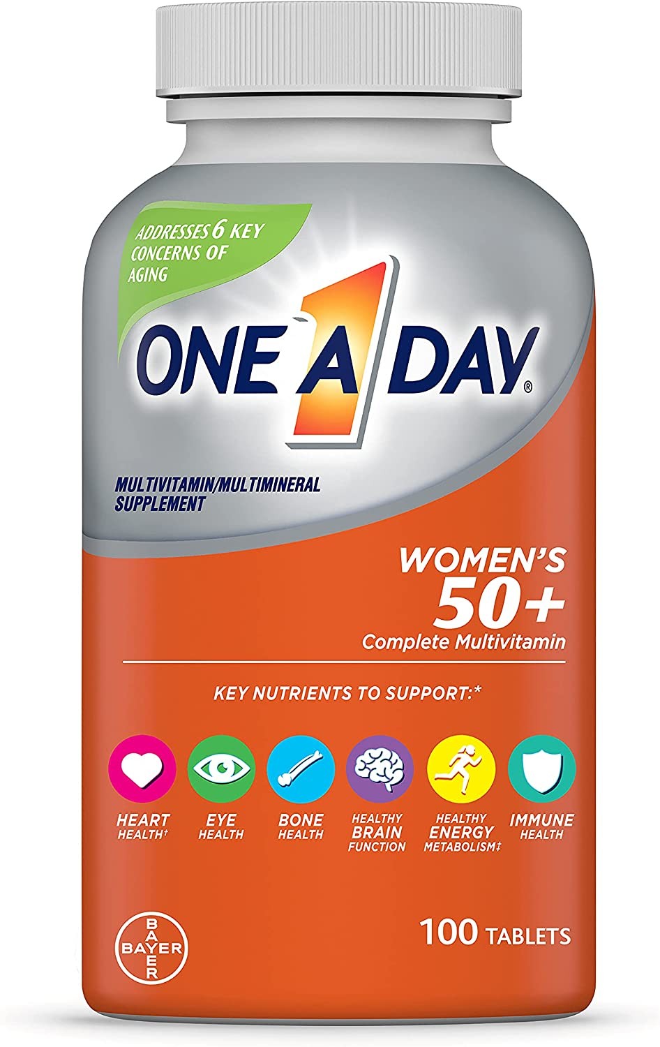 One A Day Women’s 50+ Multivitamins, Multivitamin for Women with ...