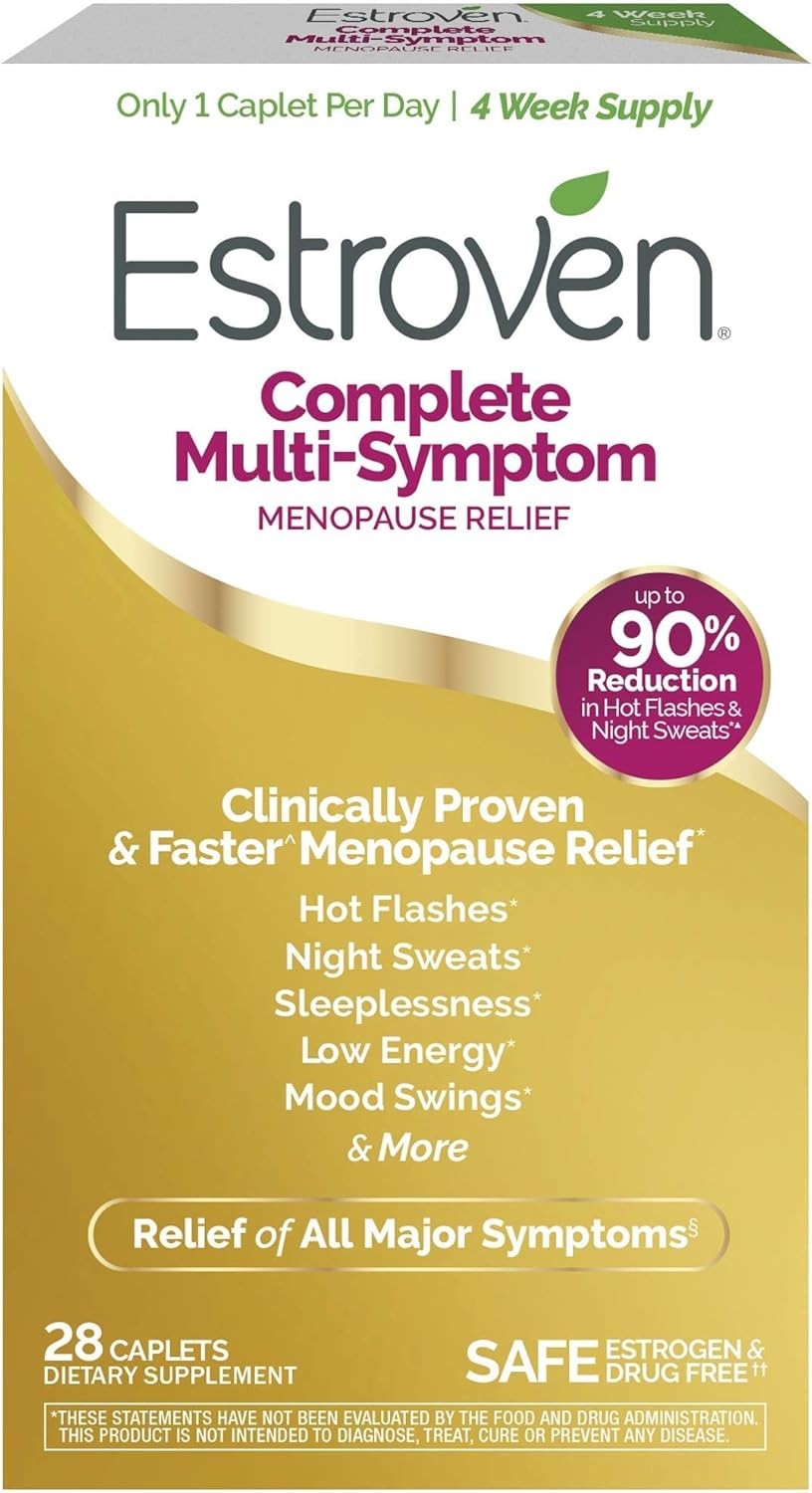 Estroven Complete Multi-Symptom Menopause Supplement for Women, 28 Ct ...