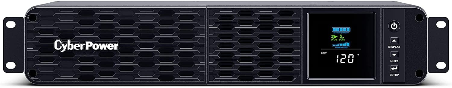 CyberPower CP1500PFCRM2U PFC Sinewave UPS System, 1500VA/1000W, 8 ...