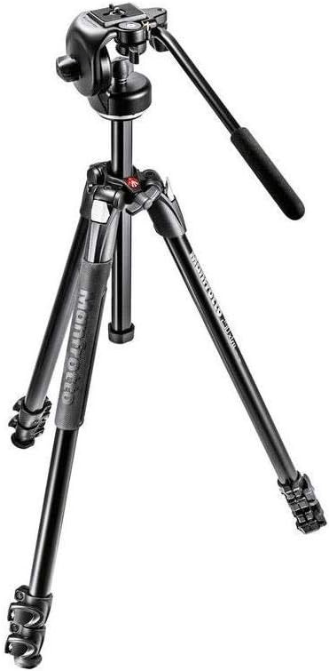 Manfrotto 290 Xtra 3-Section Aluminum Tripod with 128RC Micro Fluid ...