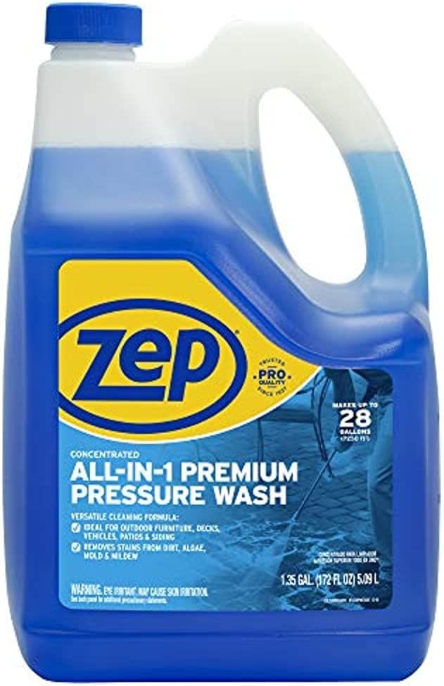 Zep All-in-1 premium Pressure Washing Concentrate (172 Fl. Oz/5.09L ...