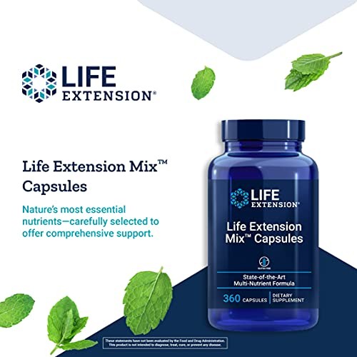 Life Extension Mix™ Capsules – High-Potency Vitamin, Mineral, Fruit ...