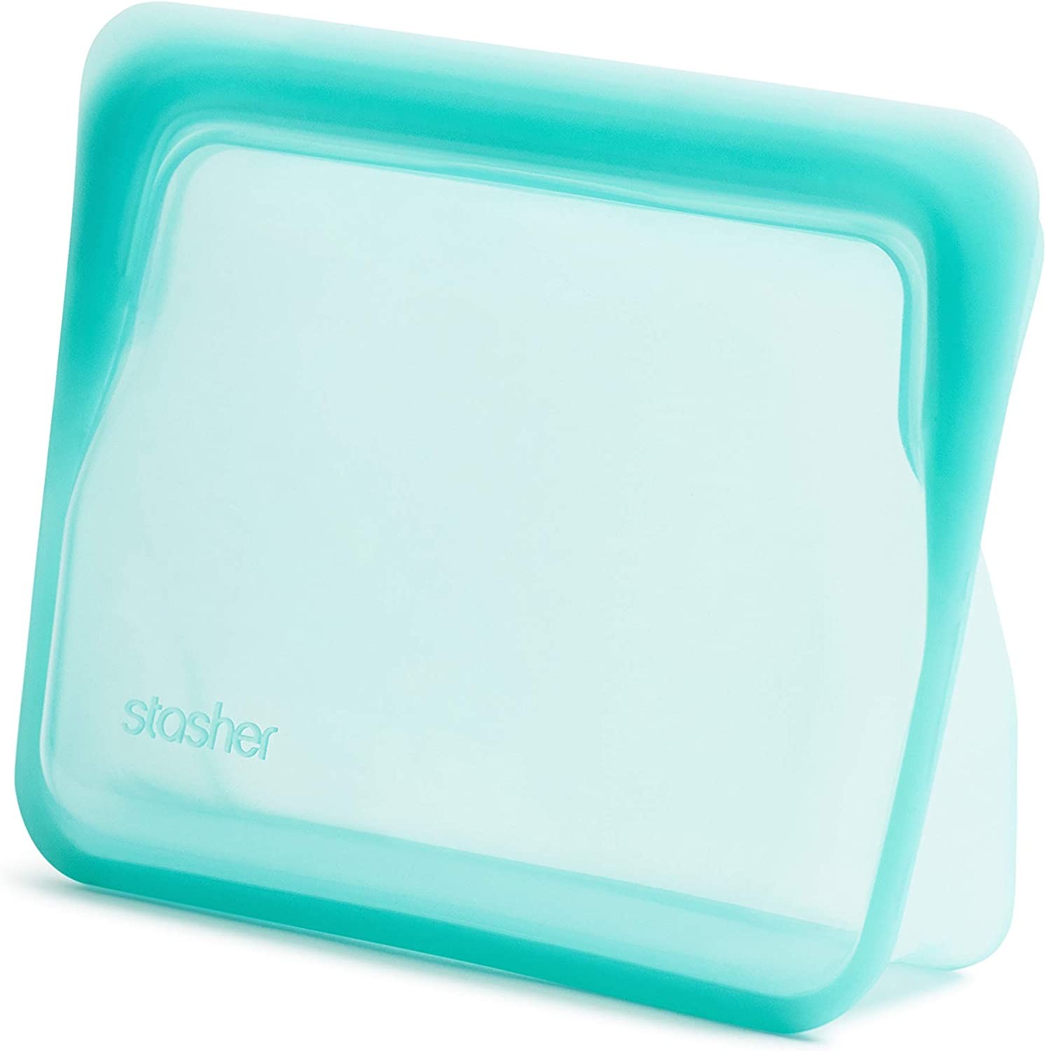 Stasher Silicone Reusable Storage Bag, Stand-Up Mini (Aqua) | Food Meal ...