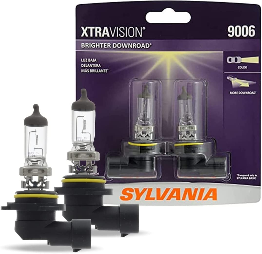 SYLVANIA - 9006 XtraVision Halogen Headlight Bulb - High-Performance ...
