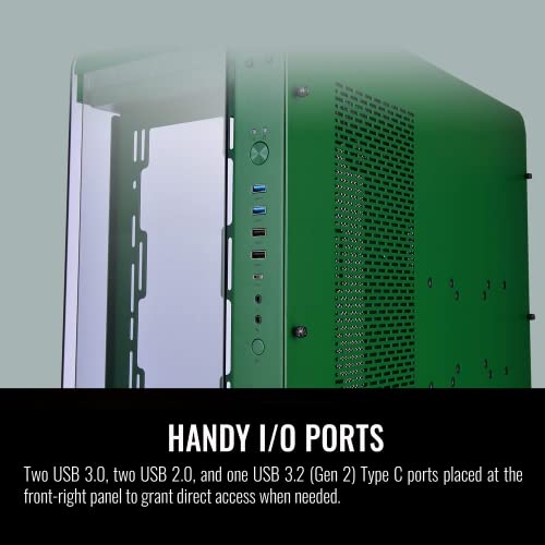 Thermaltake The Core P6 TG Racing Green Edition transformable ATX Mid ...