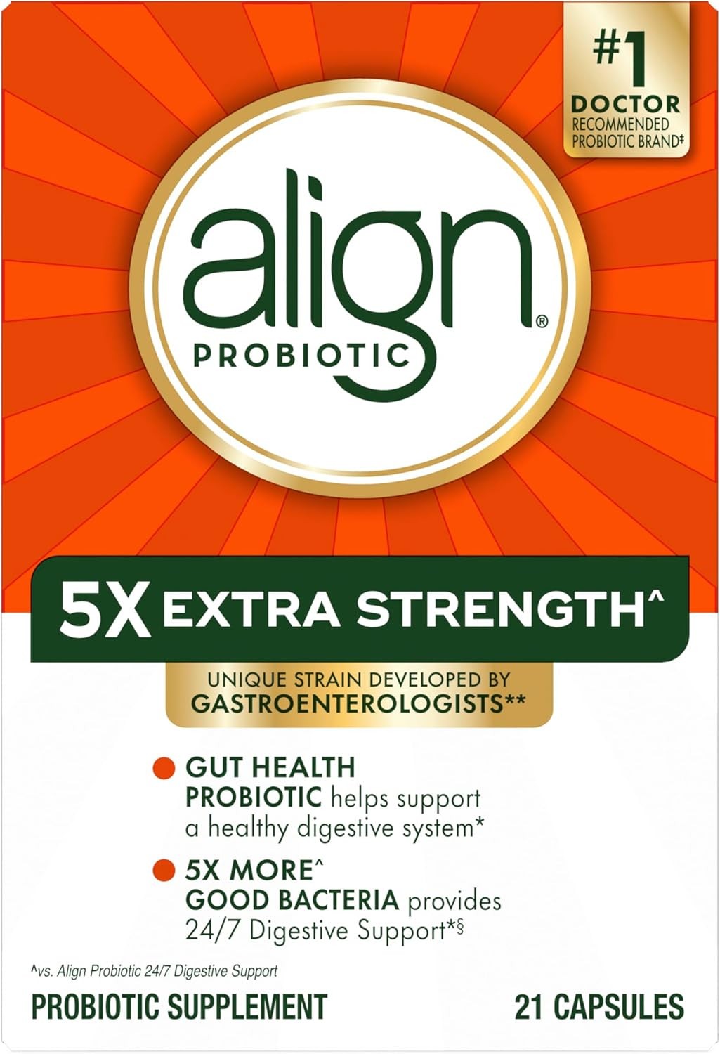 Align Probiotic Extra Strength, Probiotics for Women and Men, #1 Doctor ...